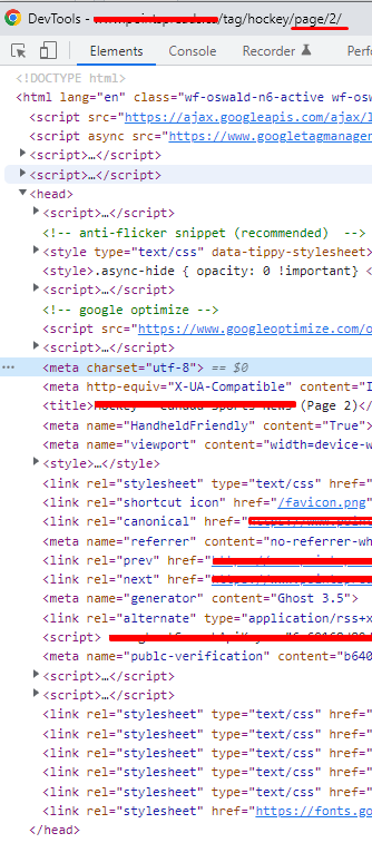 Meta Tags Missing On Pages That Are Not The 1st Page · Issue 14978 · Tryghostghost · Github 