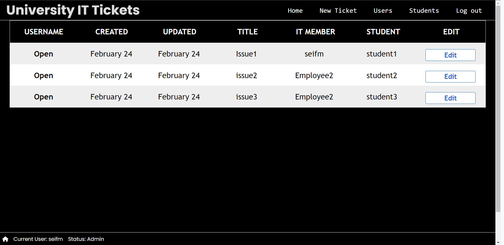 GitHub - Seif-Mohamed2/University-IT-Tickets-React: Front-end of university system front-end for ...