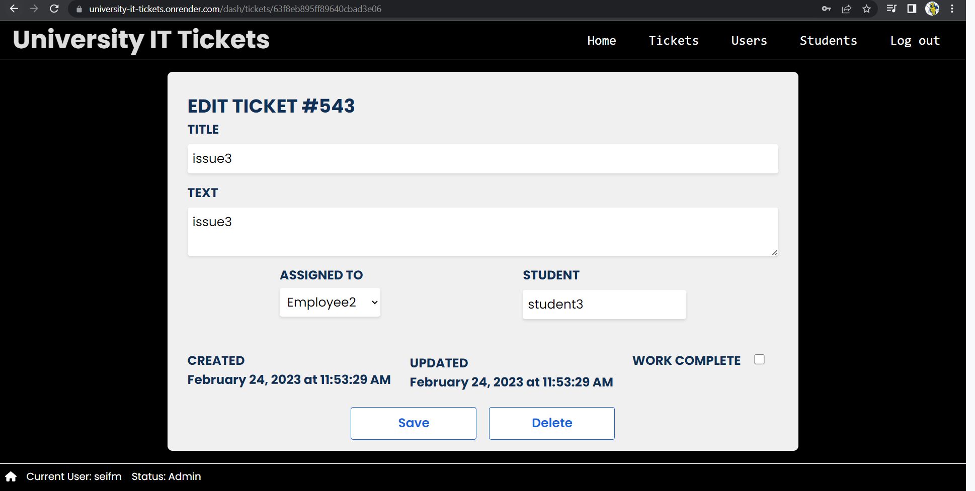GitHub - Seif-Mohamed2/University-IT-Tickets-React: Front-end of university system front-end for ...