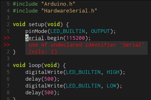 ccls/compile_command files are incomplete/invalid · Issue #86 · platformio/platform-nordicnrf52 ...