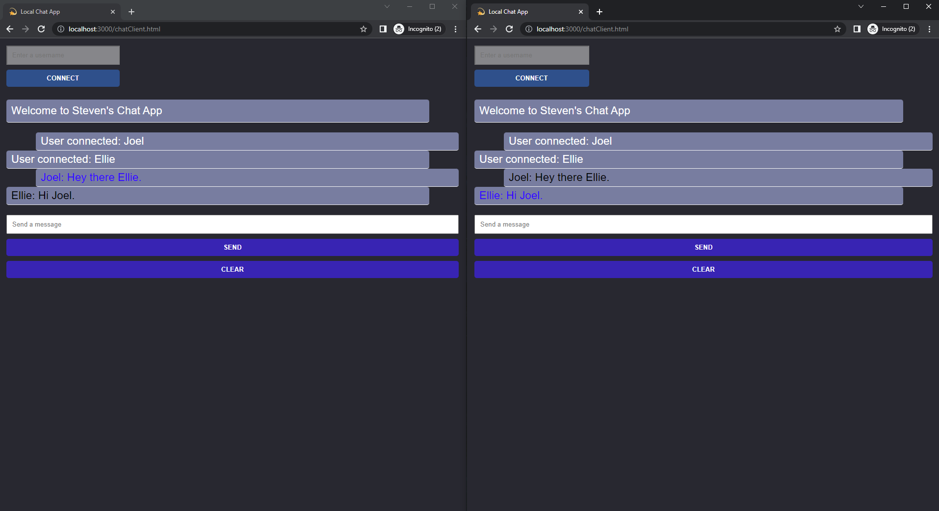 GitHub - slin-1/Local-Chat-App: Chat app where multiple "clients" can message one another.