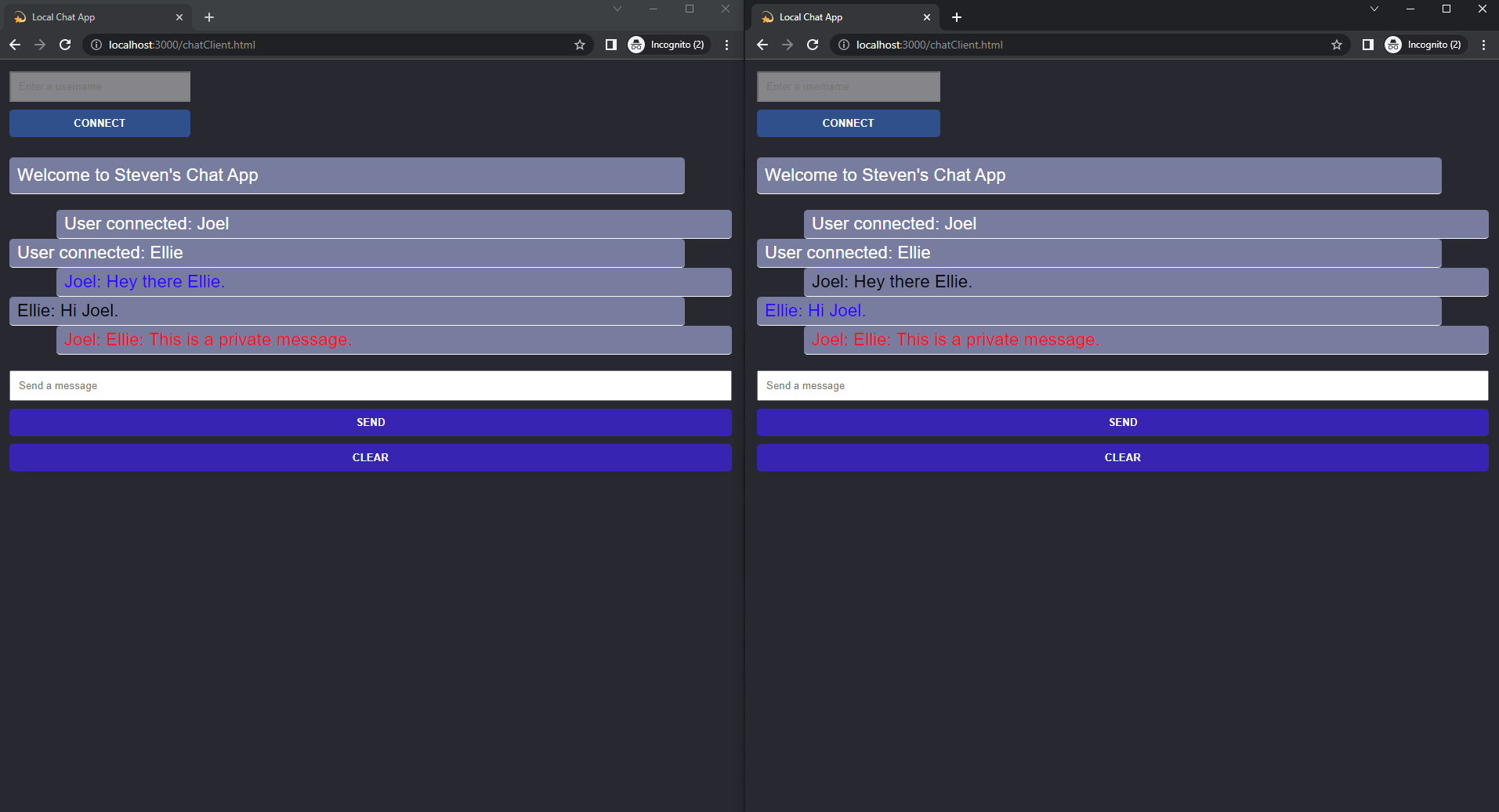 GitHub - slin-1/Local-Chat-App: Chat app where multiple "clients" can message one another.