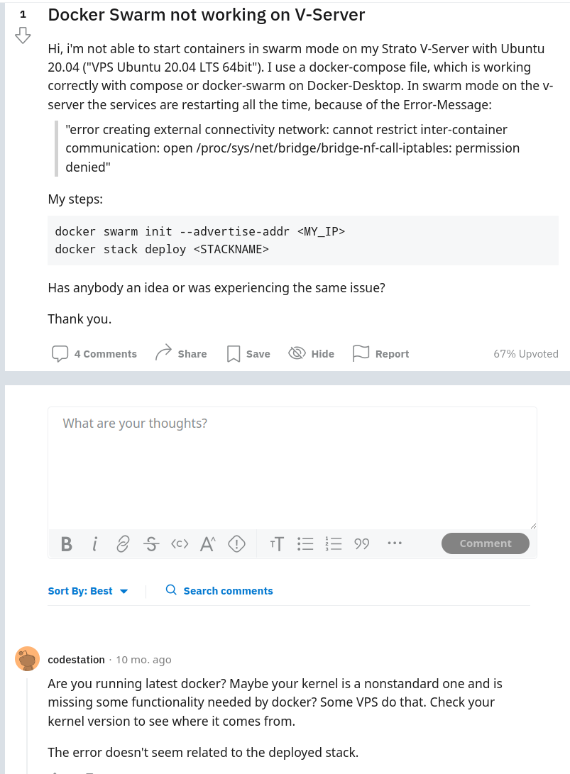 Installation failed: error creating external connectivity network · Issue #1594 · caprover ...