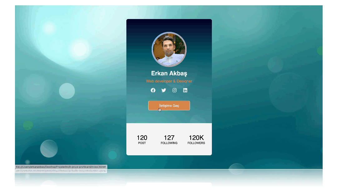 GitHub - erknakbs/profil-card