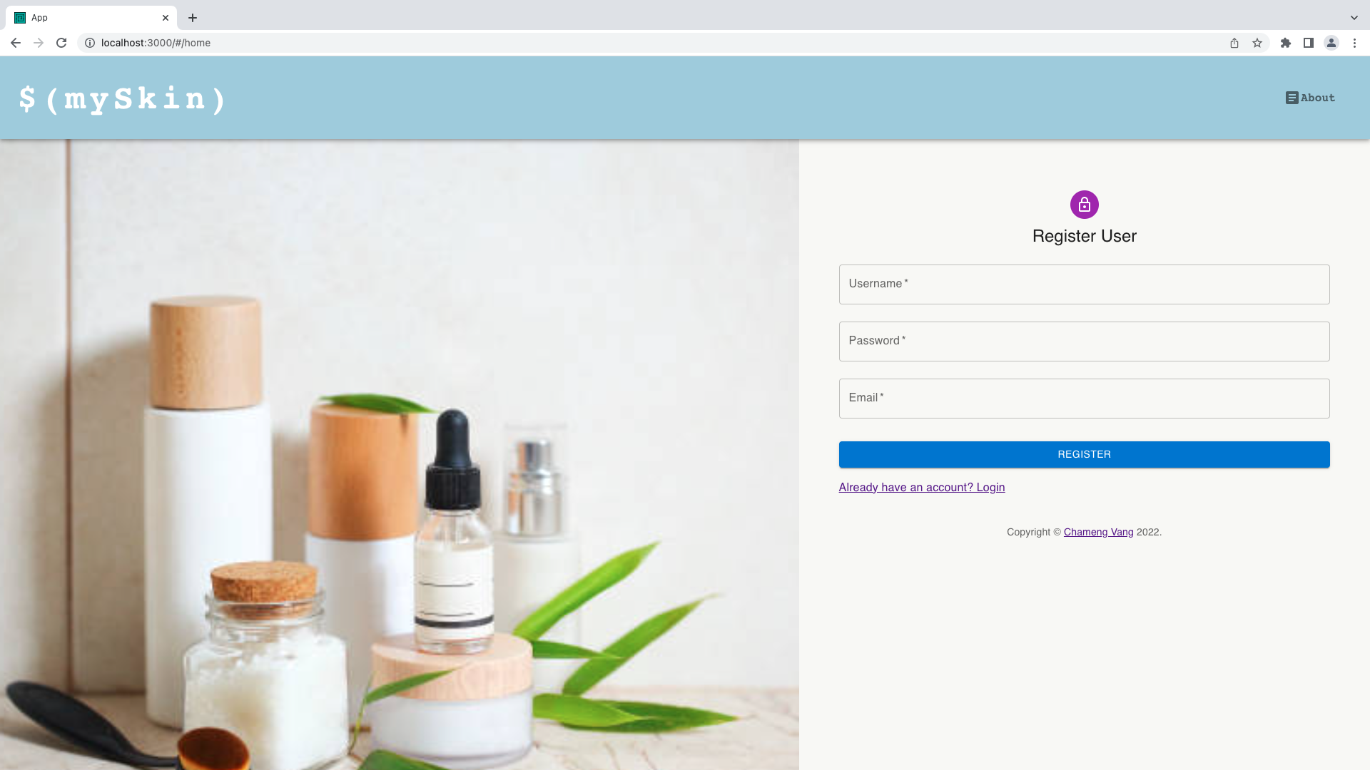 GitHub - chamengvang/mySkin-Solo-App