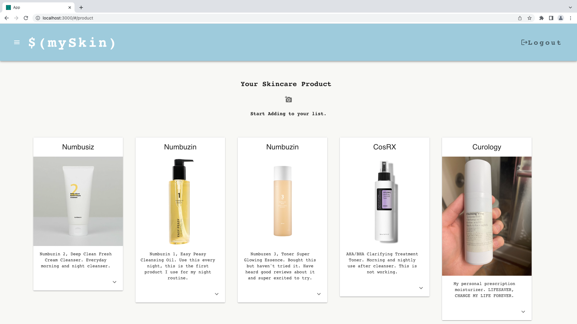 GitHub - chamengvang/mySkin-Solo-App