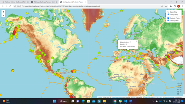 GitHub - alliecarlile/usgs-earthquake-map: Interactive global ...