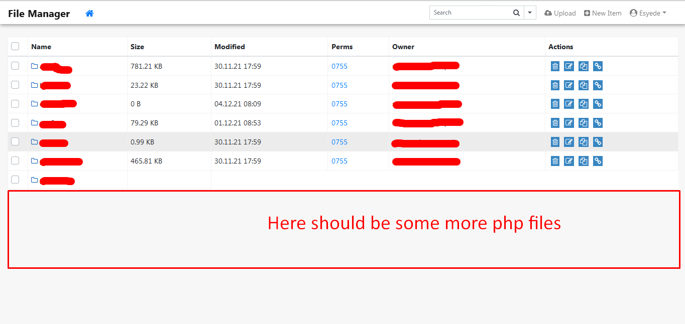 Folder lists not fully rendered · Issue #680 · prasathmani/tinyfilemanager · GitHub