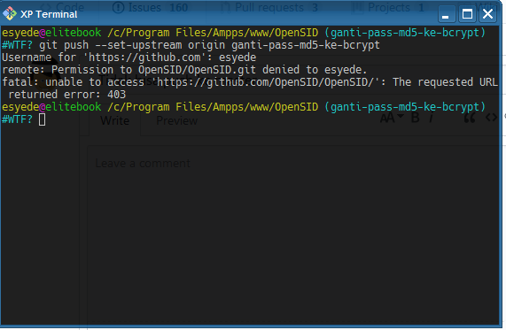 Tidak bisa push ke master · Issue #873 · OpenSID/OpenSID · GitHub