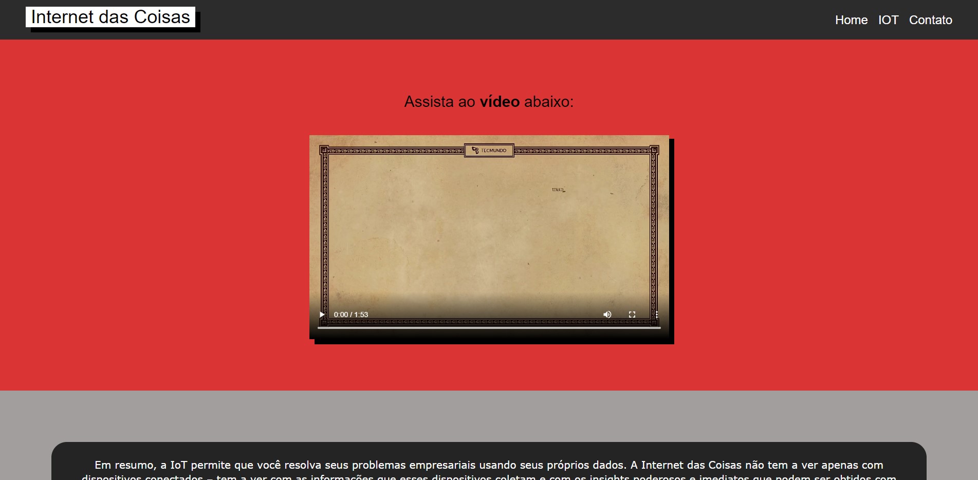 GitHub - pedrojhenrique/exemplo-de-site-simples-: Um modelo de site ...
