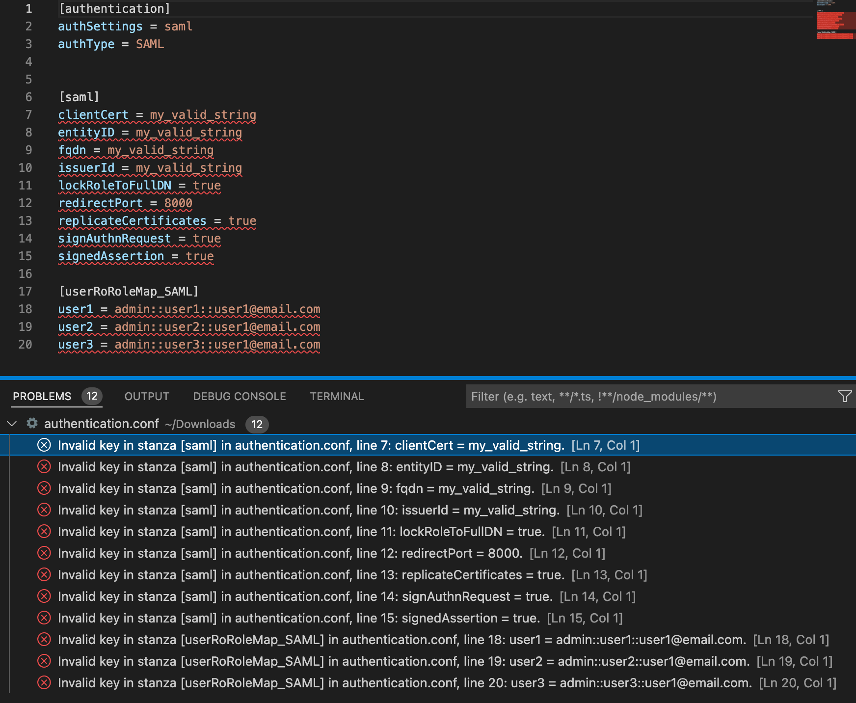 Errors from "Dynamic Stanza" Names · Issue #60 · splunk/vscode-extension-splunk · GitHub