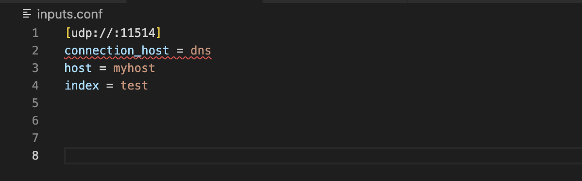 connection_host key issue in inputs.conf · Issue #71 · splunk/vscode-extension-splunk · GitHub