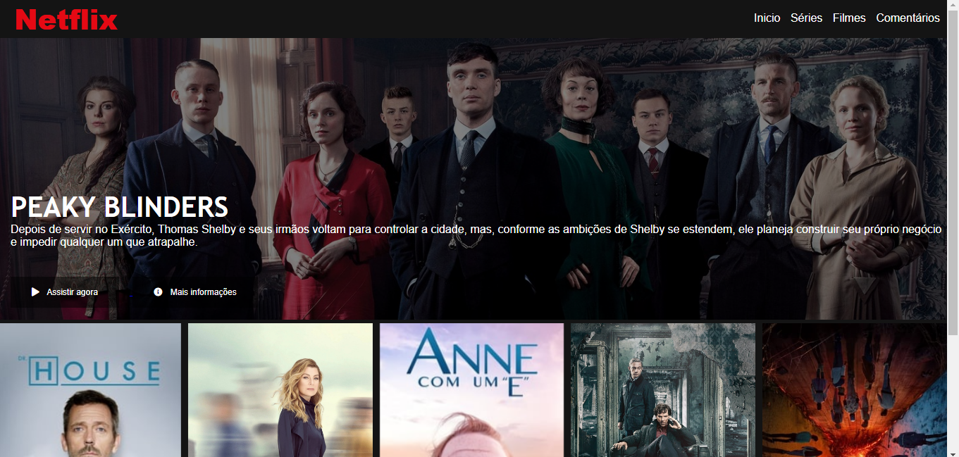 GitHub - anac-rocha/Netflix: Recriando a Interface da Netflix