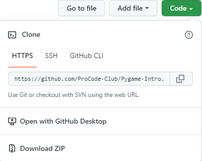 GitHub - ProCode-Club/Pygame-Intro