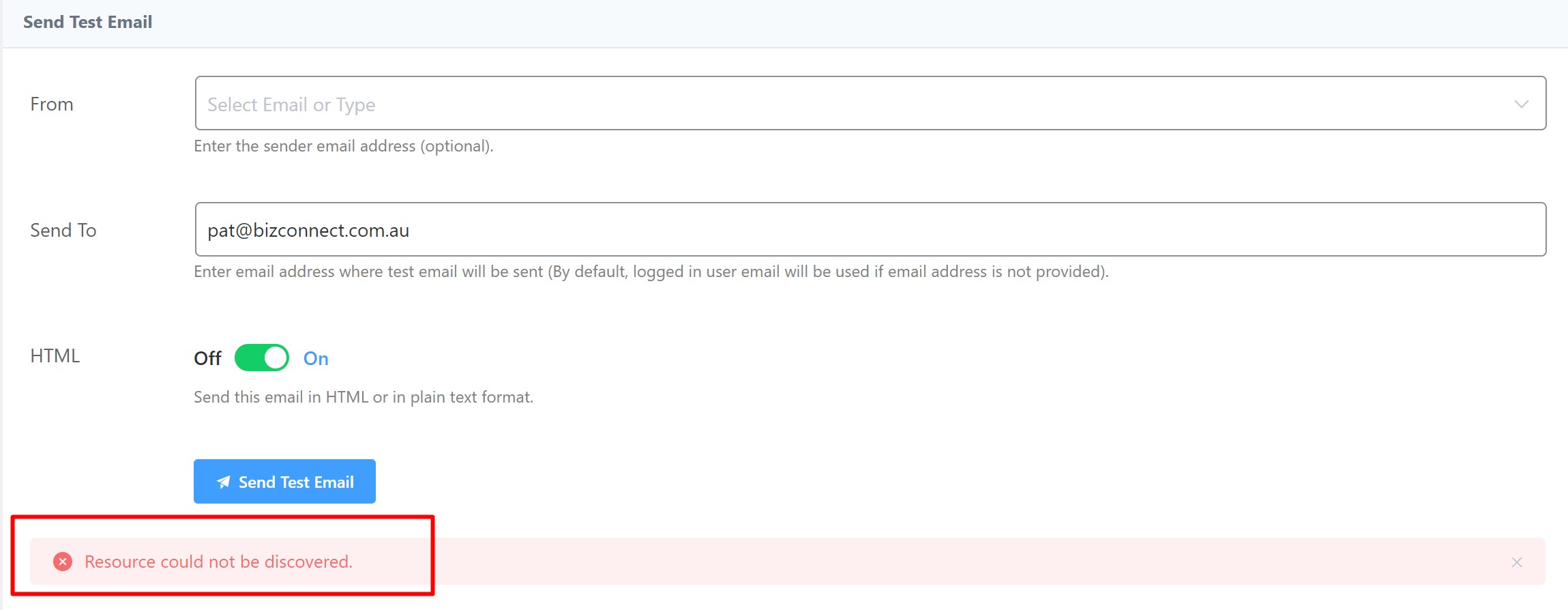 Resource could not be discovered. / connected to office 365 · Issue #91 ...