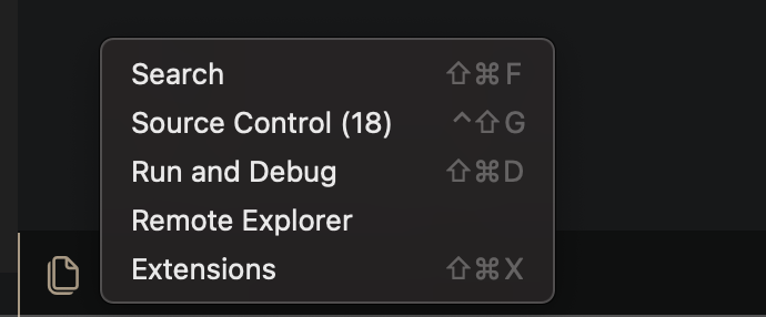 Vscode 1 55 Activity Bar Doesn T Shows Only 1 Icon Though There S Enough Space · Issue 87