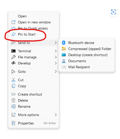 No "pin to start" in the right click menu · Issue #363 · moudey/Shell · GitHub