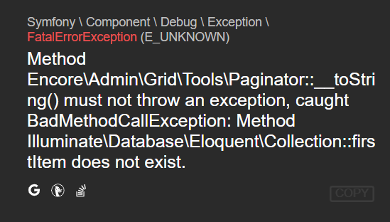 使用 maatwebsite/excel version 3 后报错 · Issue #2942 · z-song/laravel-admin · GitHub
