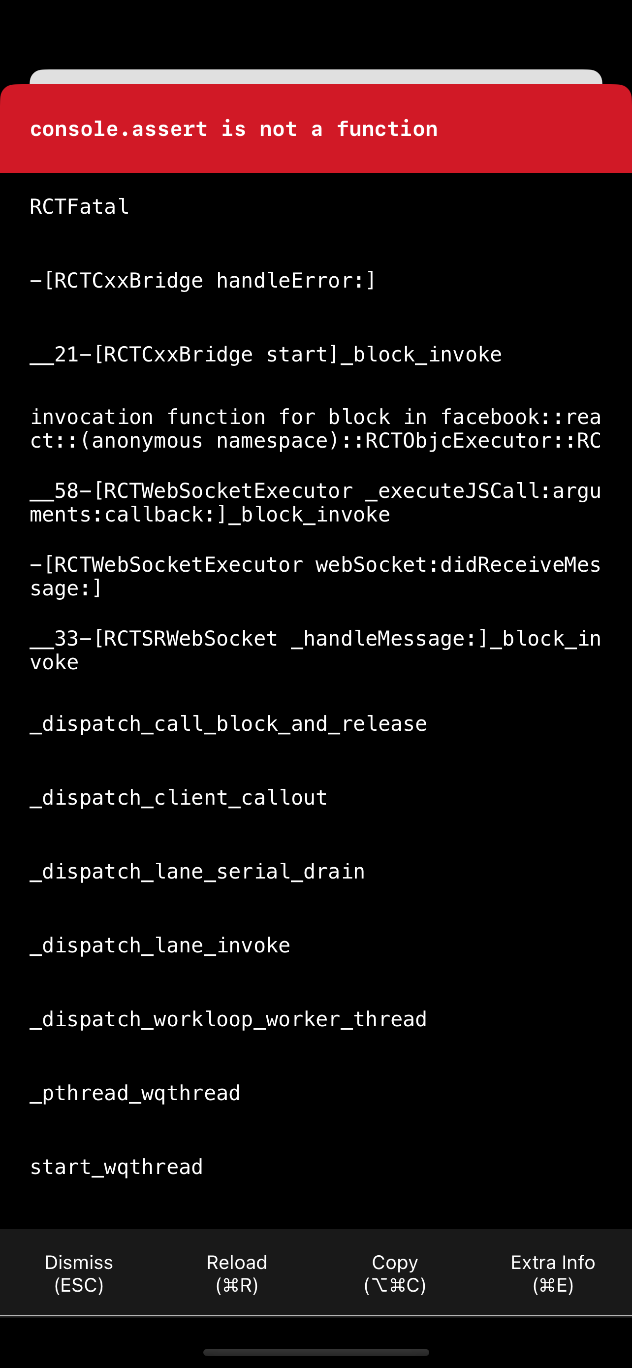 Debug Mode is not working : Failed to print error: Cannot read properties of undefined (reading ...