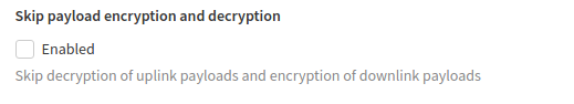 Add a tooltip to the `Skip payload encryption and decryption` option in Application General ...