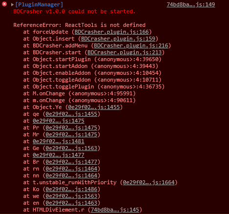 (BDCrasher) plugin could not be started · Issue #51 · YofukashiNo/BetterDiscordPlugins · GitHub