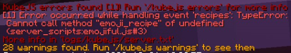 [Bug]: kubejs error & warnings everytime I join my server · Issue #1368 ...