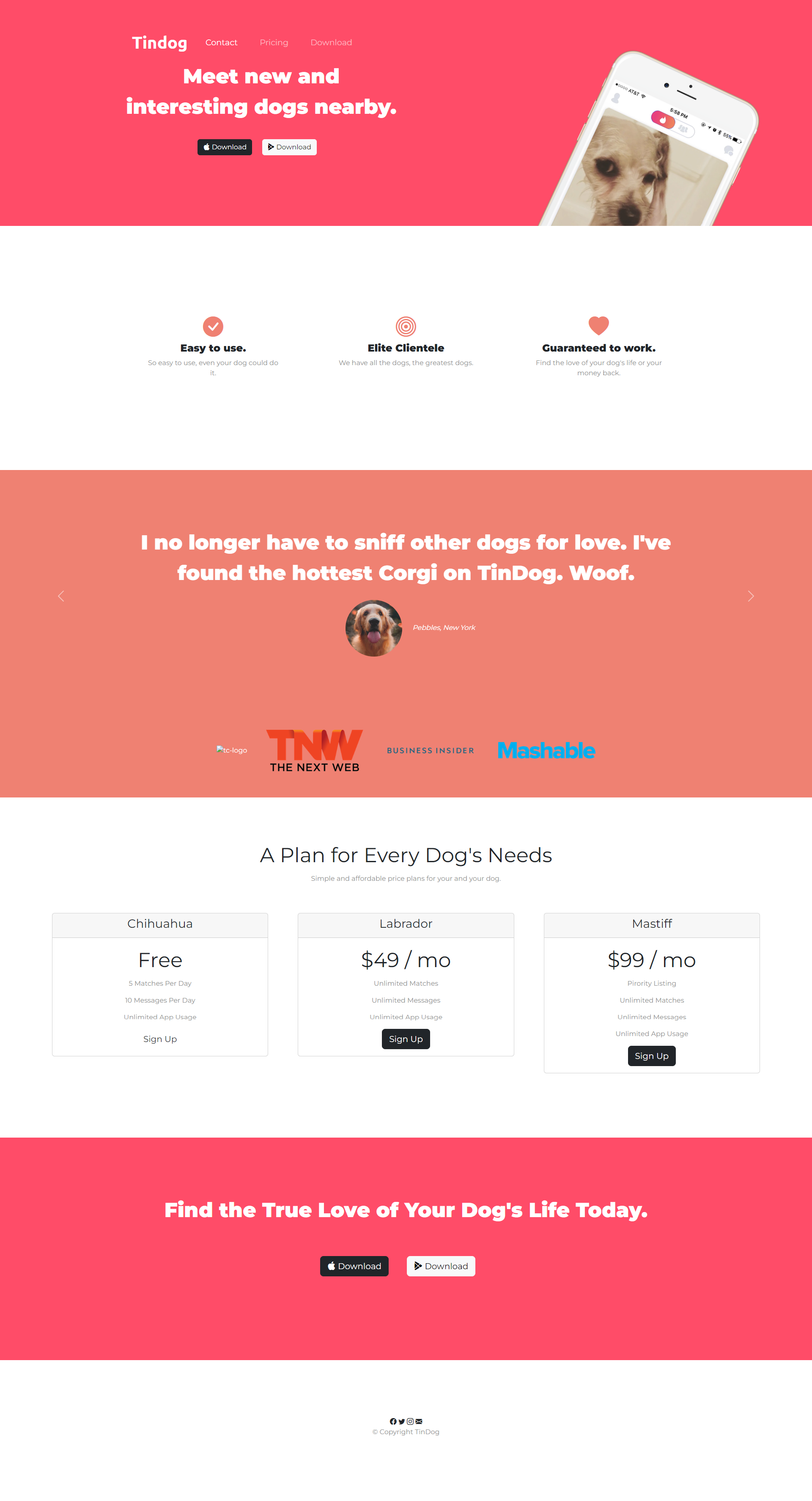 GitHub - BircanAli/TinDog-Landing: This is TinDog