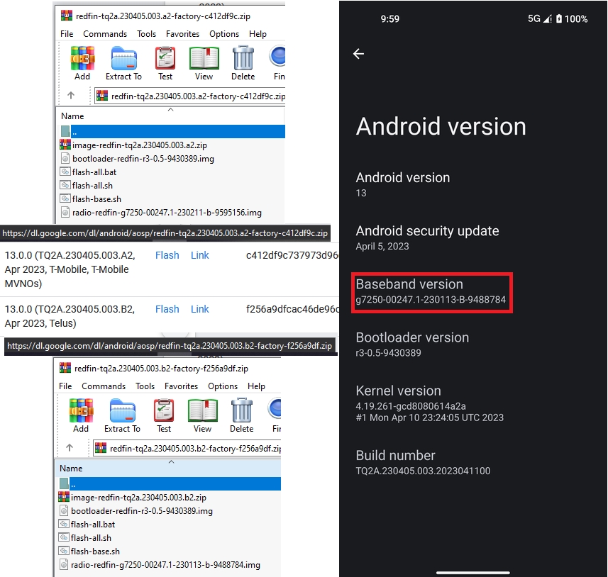 Pixel 5 Updater Incorrect Baseband Vers. (T-Mobile) · Issue #2116 · GrapheneOS/os-issue-tracker ...