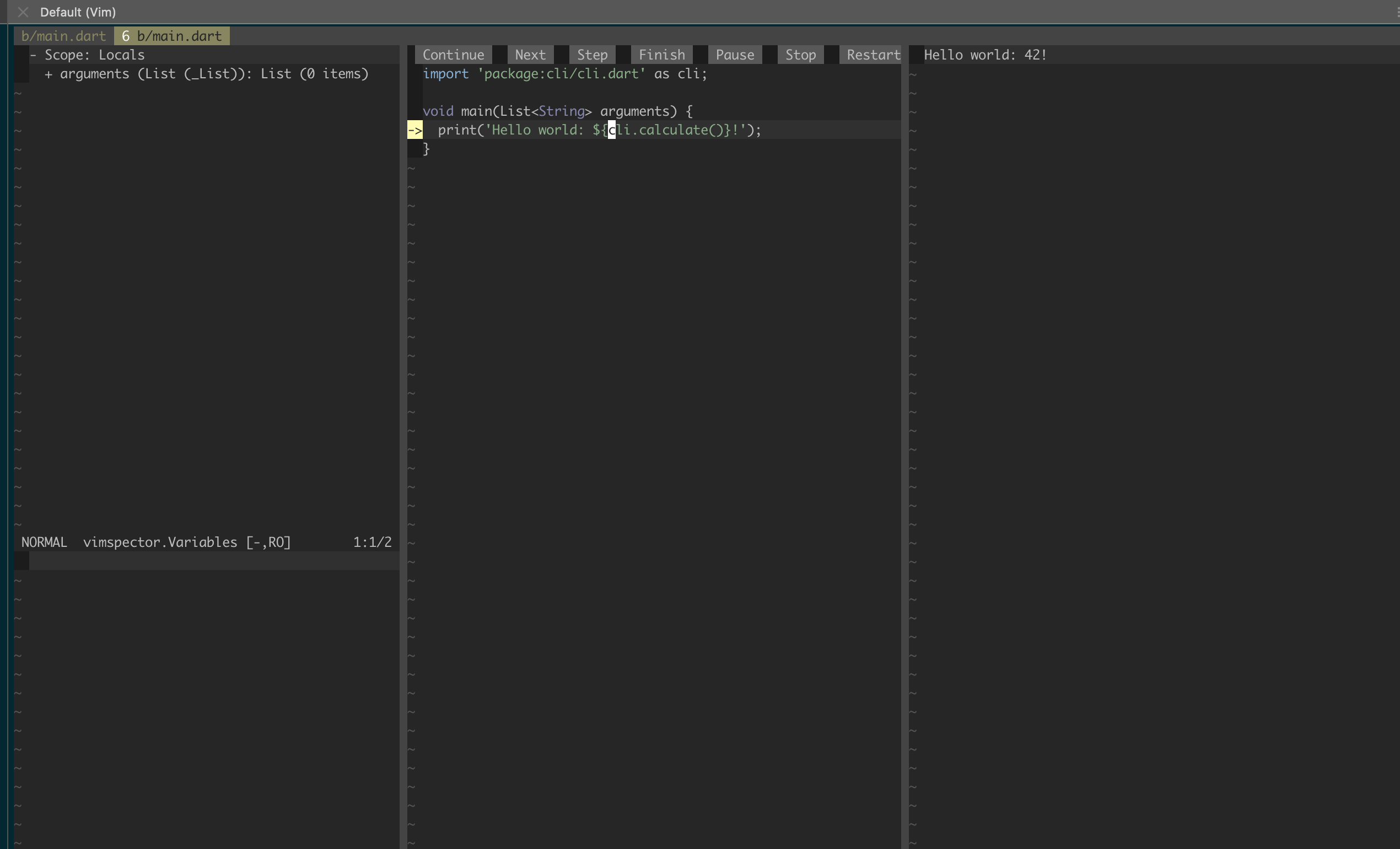 Support Dart language. · Issue #4 · puremourning/vimspector · GitHub