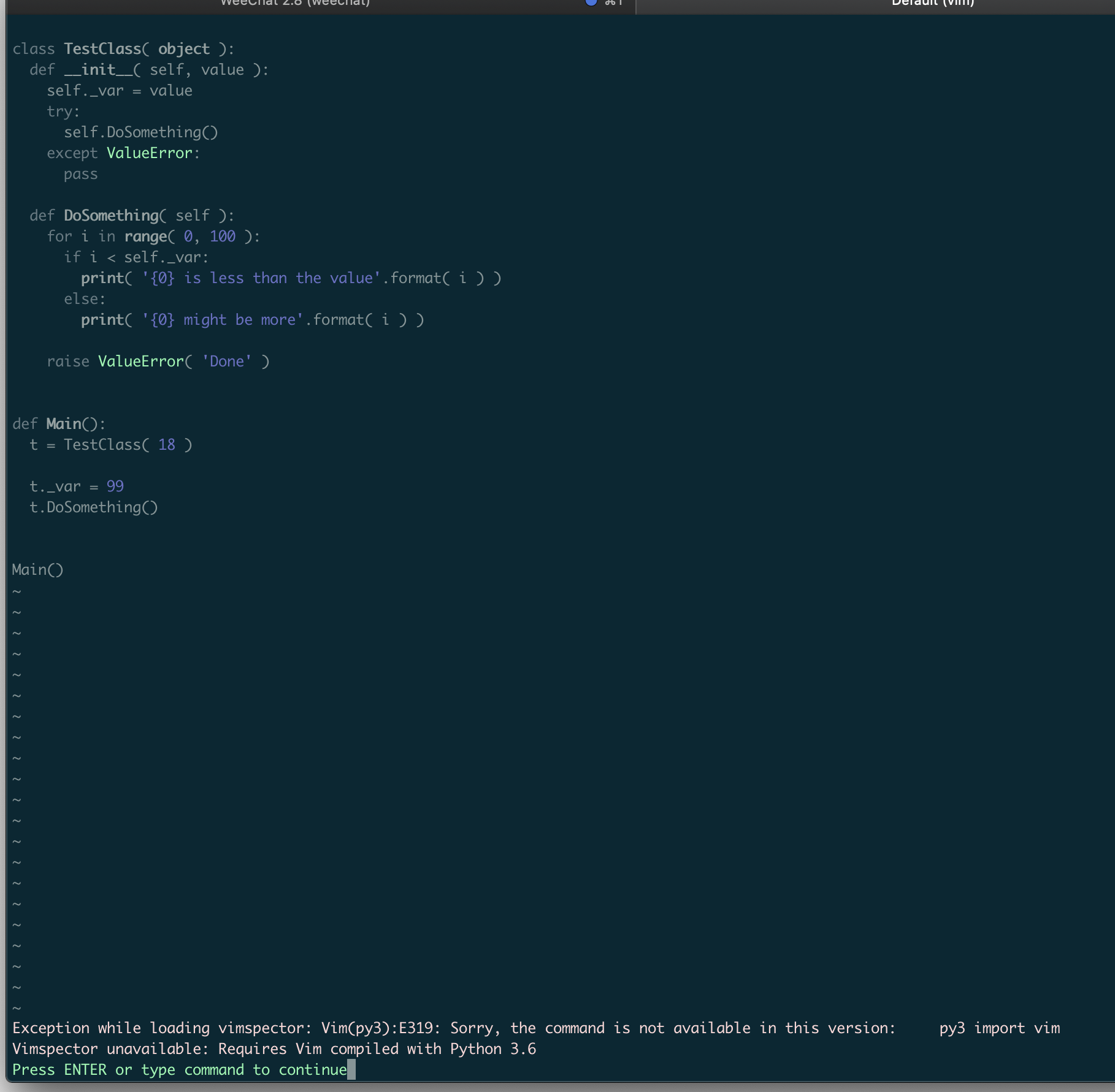 NameError: name '_vimspector_session' is not defined · Issue #210 · puremourning/vimspector · GitHub