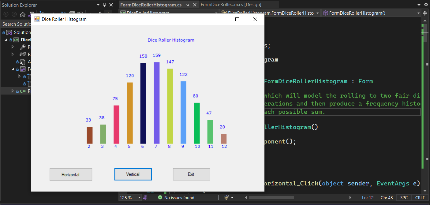 GitHub - Kiril-Spasov/DiceRollerHistogram: Graphics exercise - drawing bar charts, finding ...