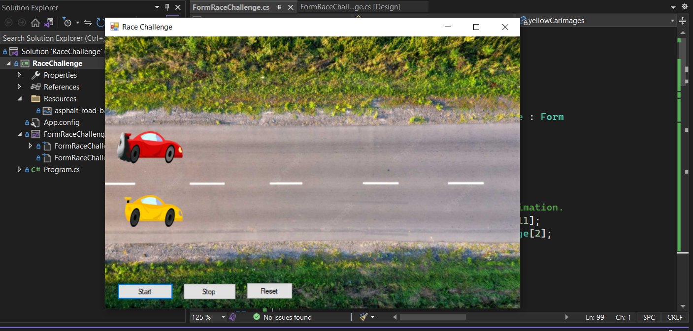 GitHub - Kiril-Spasov/RaceChallenge: Graphics exercise - moving objects across the screen using ...