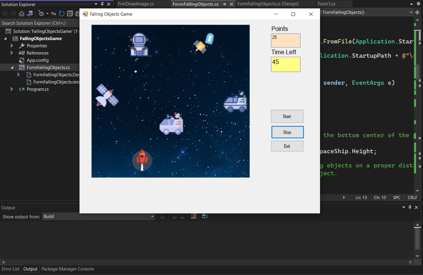 Github Kiril Spasovfallingobjectsgame Graphics Assignment Drawimage Command Collision