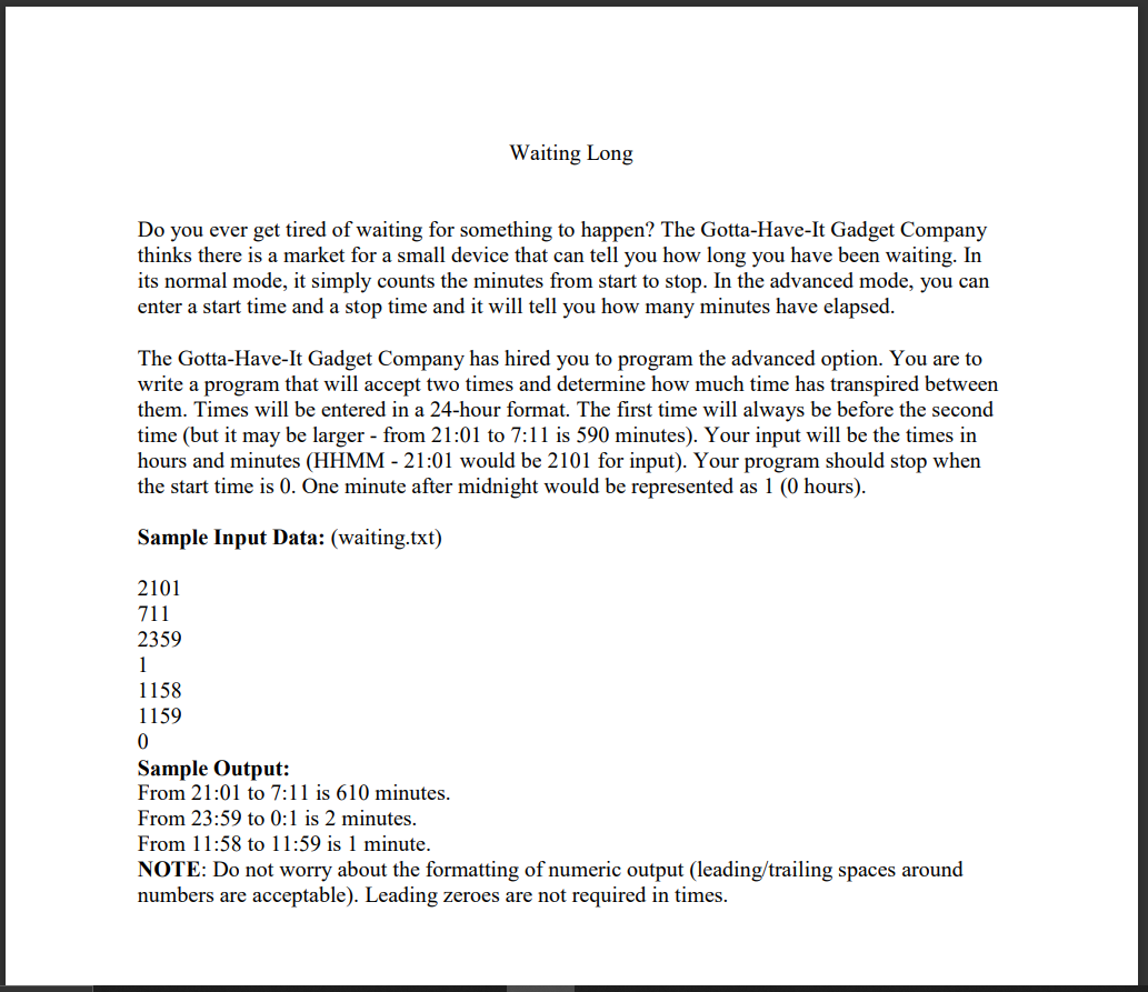 GitHub - Kiril-Spasov/WaitingLong: Programming challenges - 5