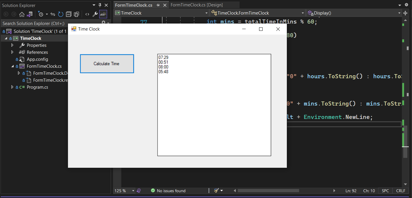 GitHub - Kiril-Spasov/TimeClock: Programming challenges - 11