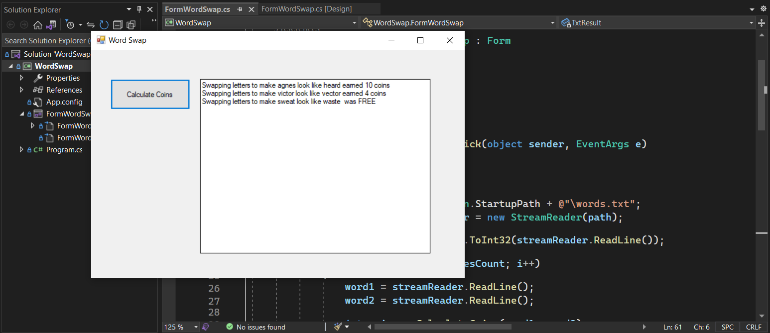 Github Kiril Spasovwordswap Programming Challenges 26 
