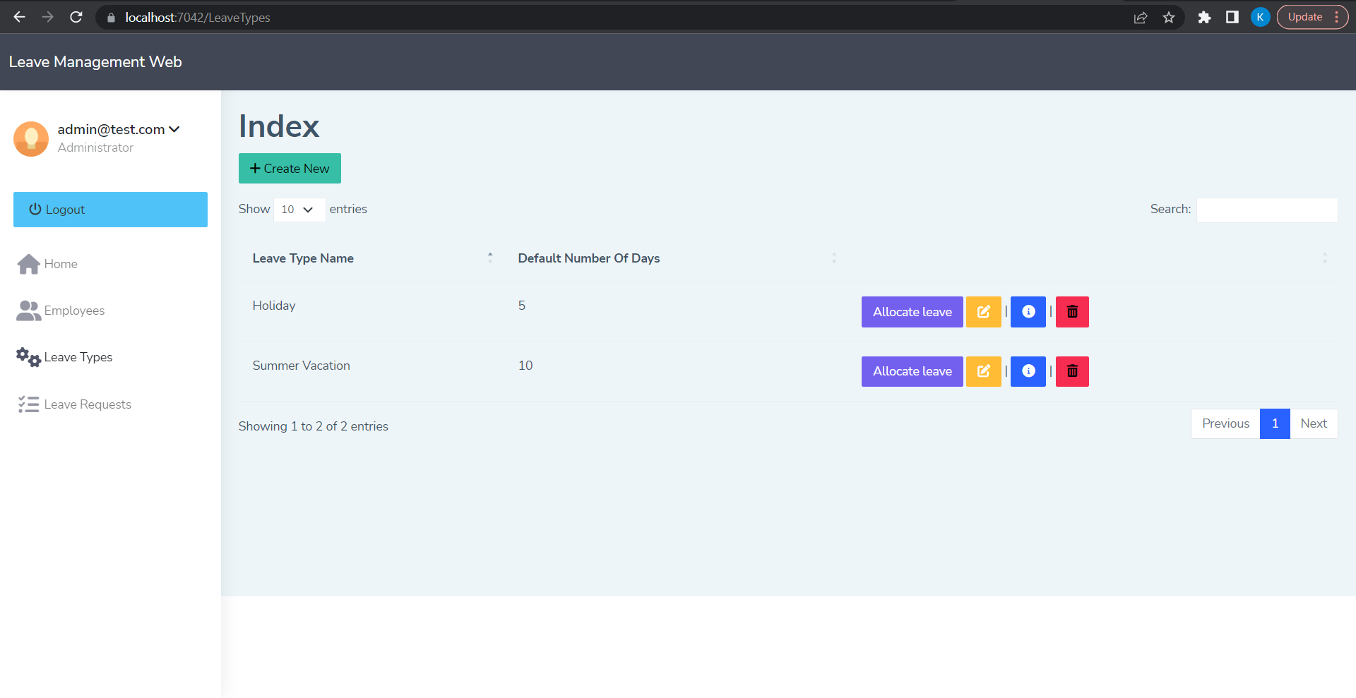 GitHub - Kiril-Spasov/LeaveManagementNet6-MVC: Leave Management System with .NET6