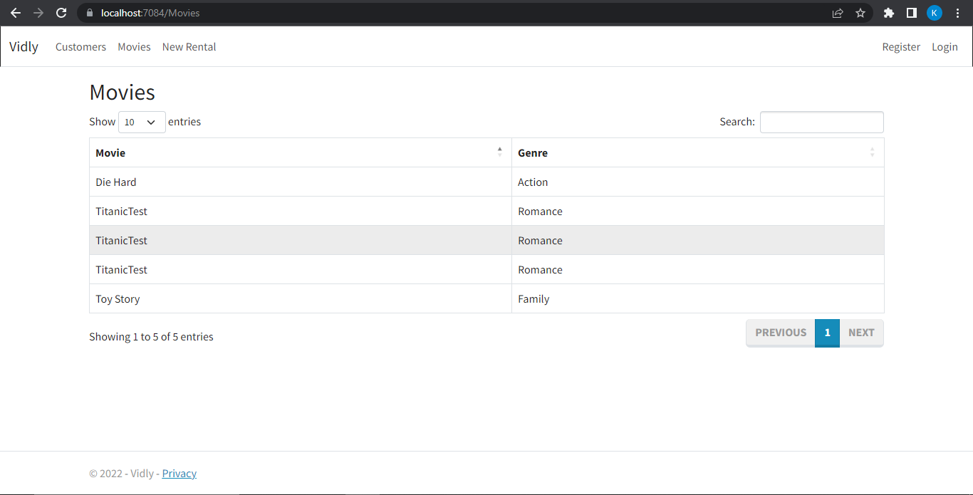 GitHub - Kiril-Spasov/Vidly-ASP.NET-MVC