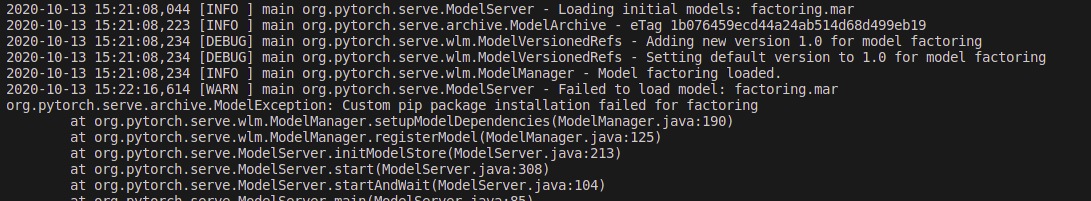 Error when trying to install custom packages with the current Docker ...