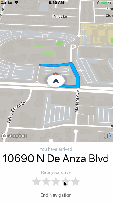 User Puck Is Jumpy On End Of Route Screen · Issue 975 · Mapboxmapbox Navigation Ios · Github