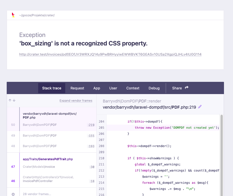 DOMPDF error in invoice-templates · Issue #371 · crater-invoice-inc ...