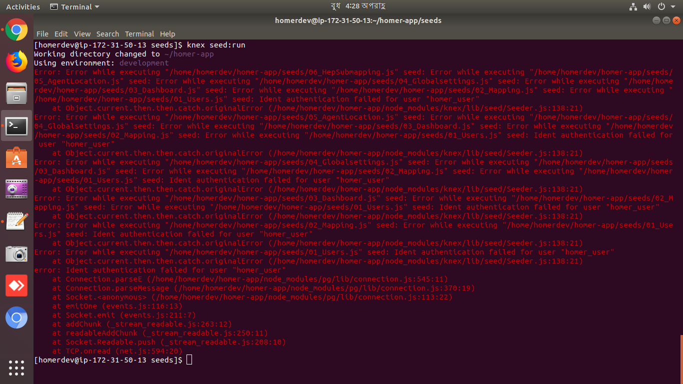 Error: Something went wrong, no JWT token received, probably wrong credentials used to login ...