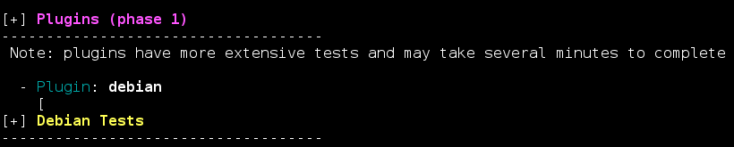 Plugin progress indicator looks odd · Issue #489 · CISOfy/lynis · GitHub