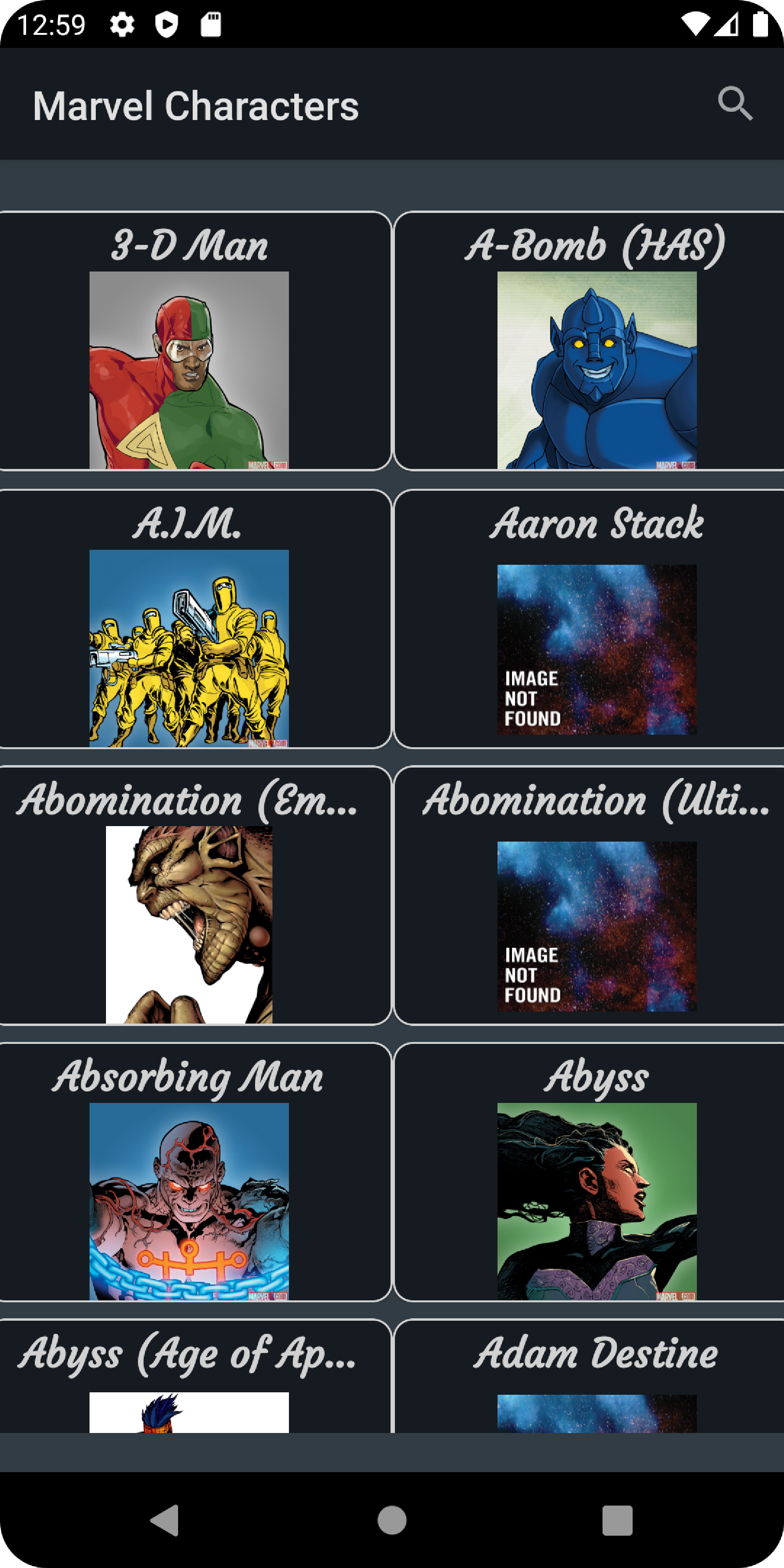GitHub - MaxGonzalezGT/Marvel-App: The app displays a list of Marvel ...