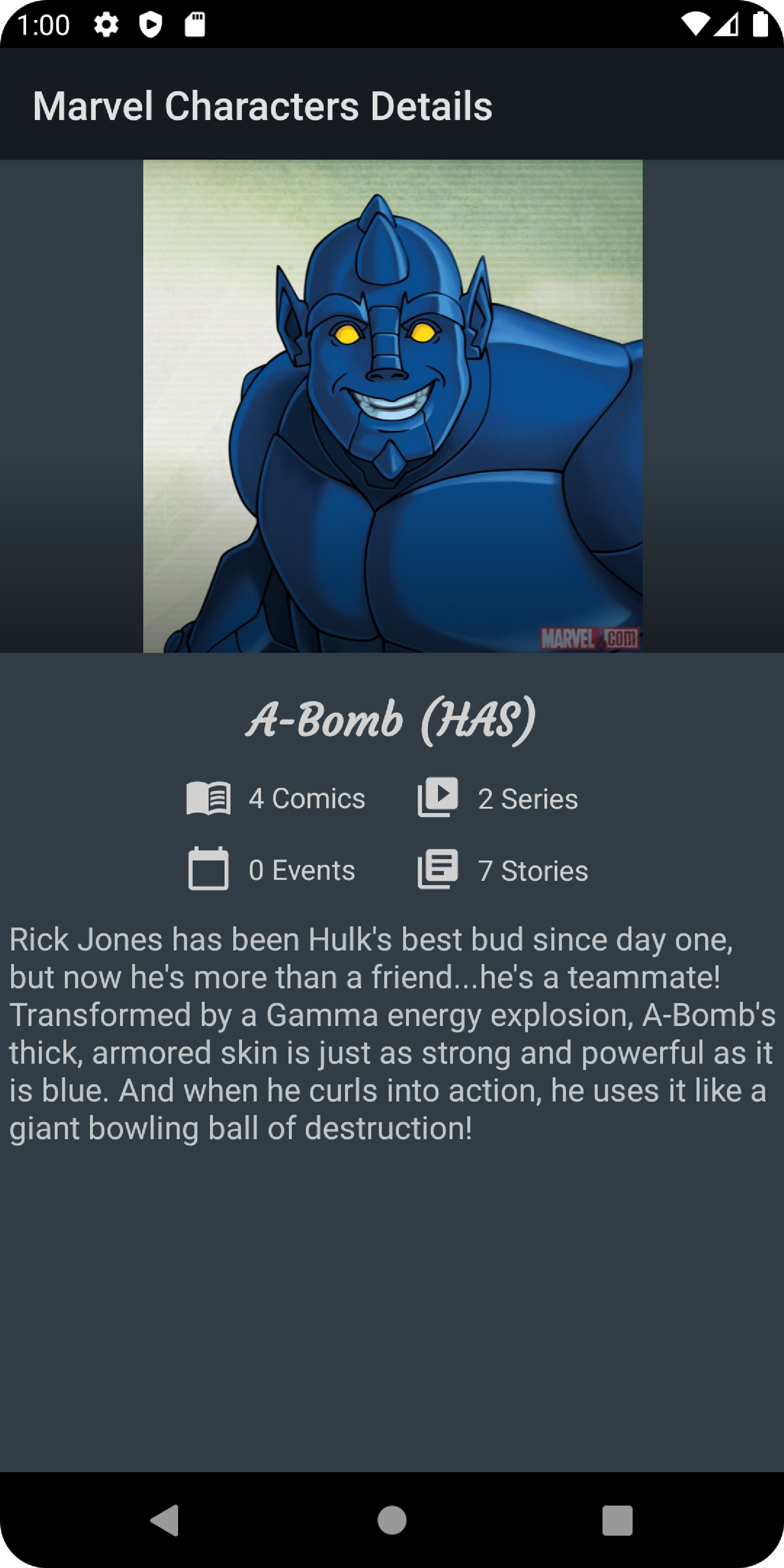 GitHub - MaxGonzalezGT/Marvel-App: The app displays a list of Marvel ...
