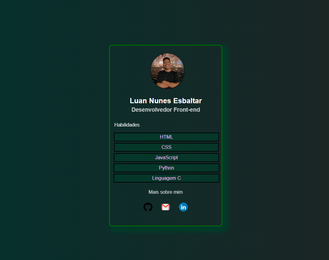 GitHub - Luannunes02/My-Card: Card sobre mim
