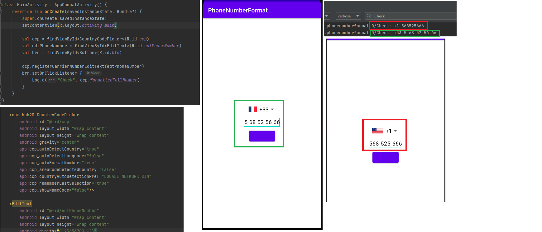 Function formattedFullNumber not working with America · Issue #544 ...