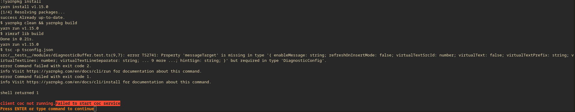 coc.nvim service not started · Issue #455 · neoclide/coc.nvim · GitHub