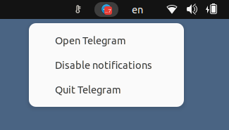Open telegram (not menu) on double-click on system tray icon. · Issue #25826 · telegramdesktop ...
