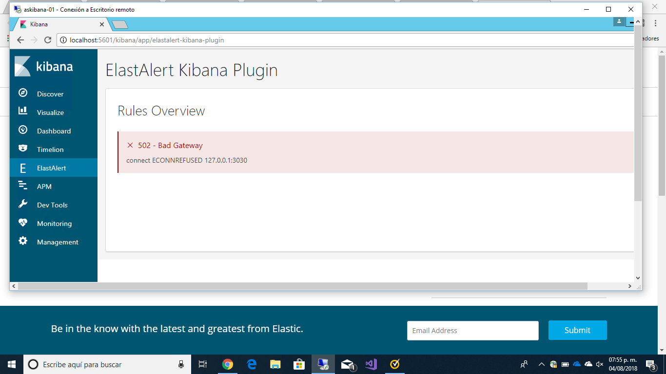 Complete redesign of plugin for Kibana 6.3 · Issue #56 · bitsensor/elastalert-kibana-plugin · GitHub